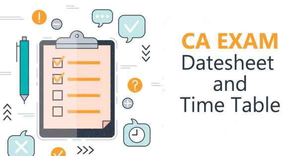 CA Foundation, Inter, Final Time Table for May/June Exam 2024