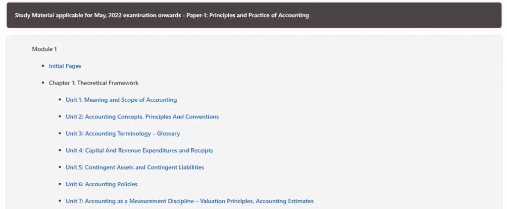 Download CA Foundation Study Material for 2023 in PDF