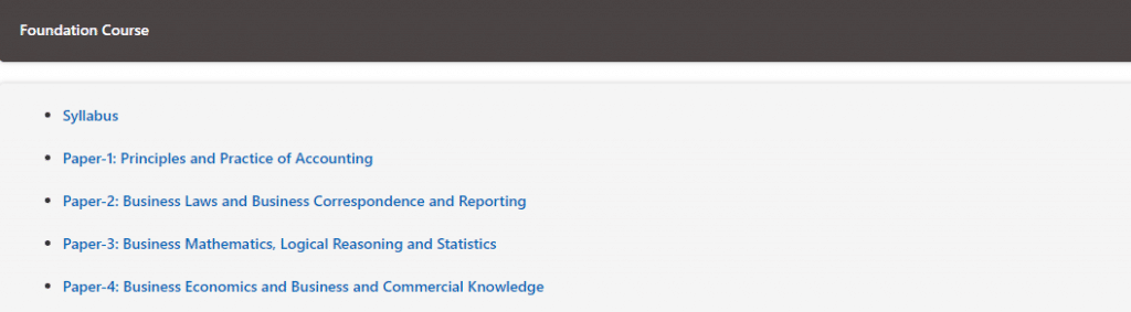 Download CA Foundation Study Material Pdf for May 2023 Exams