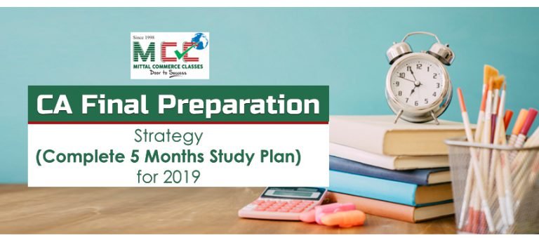 CA Final Preparation Strategy (Complete 5 Months Study Plan) for 2020
