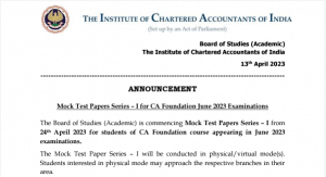 Download CA Foundation Mock Test Papers With Answers 2023